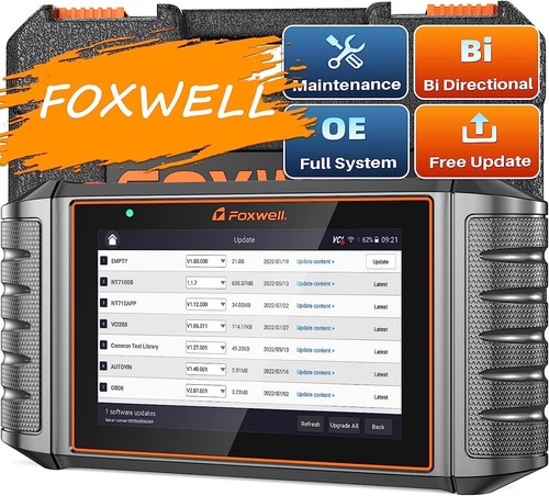 FOXWELL Bidirectional Car OBD2 Scanner Diagnostic ScanTool ABS SRS Fit ...