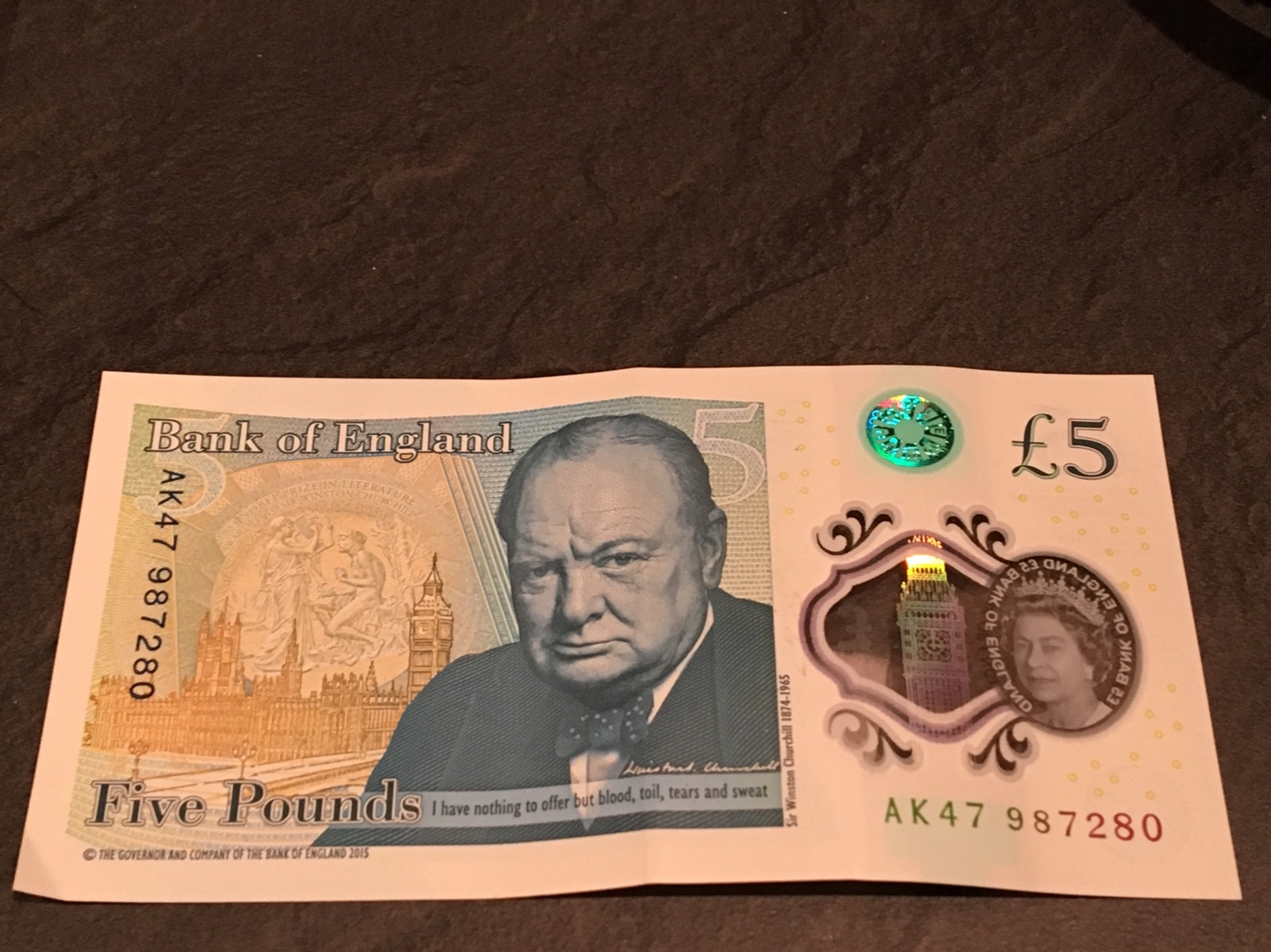 **AK47** - BRAND NEW Polymer £5 FIVE POUND NOTE AK47 987280 | eBay UK