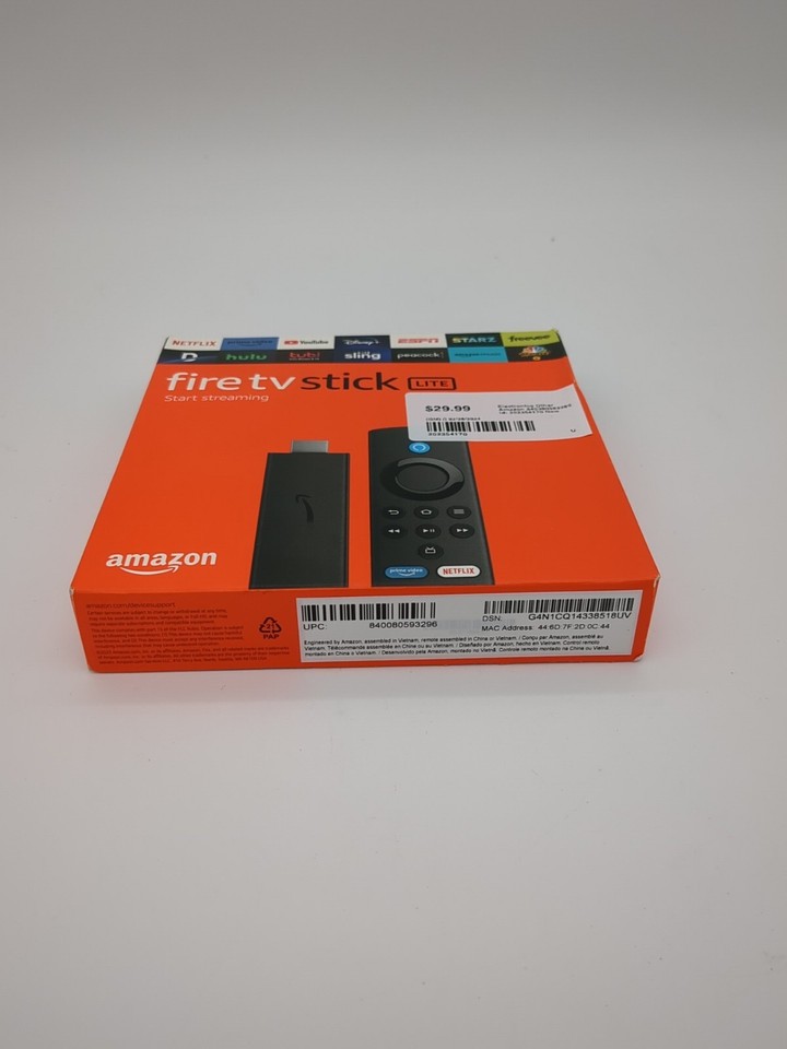 Amazon Fire TV Stick Lite Media Streamer - Black (B091G4YP57) (M🐝 ...