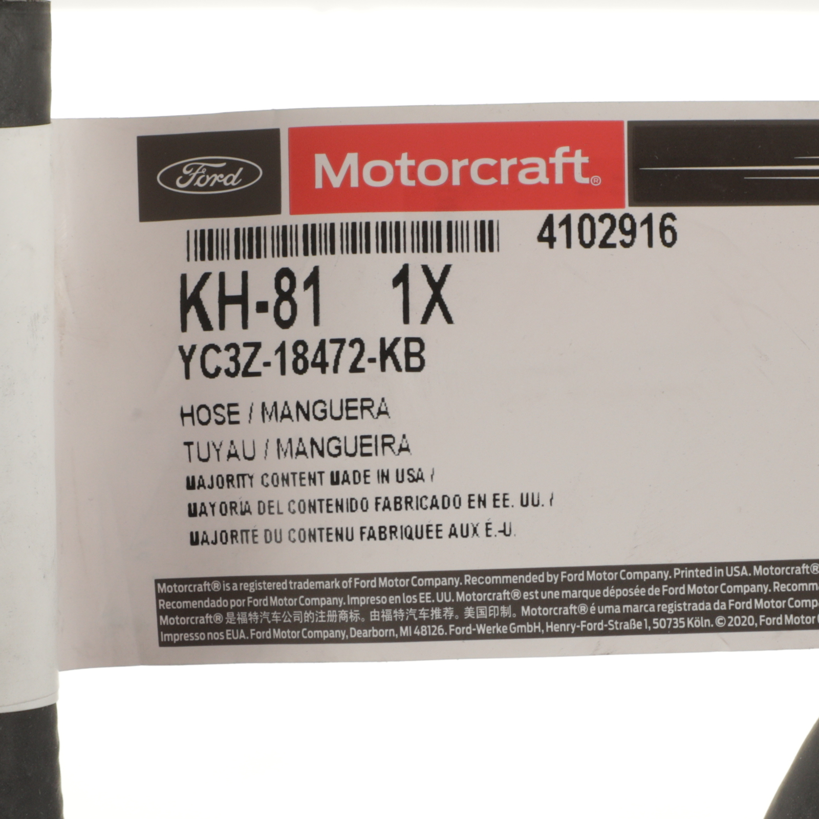 NEW OEM Ford 2001-2002 F-Series Super Duty HVAC Heater Hose YC3Z-18472 ...