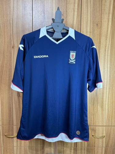 DIADORA SCOTLAND NATIONAL TEAM 2008 2010 HOME FOOTBALL SOCCER JERSEY ...