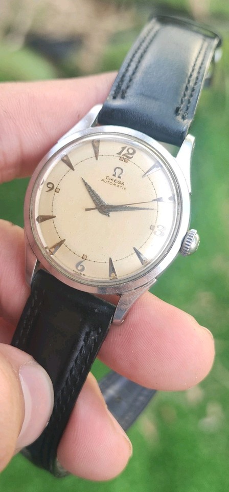 Vintage Omega Automatic Bumper Ref 2635 Cal 351 Men's 1952 Stainles ...