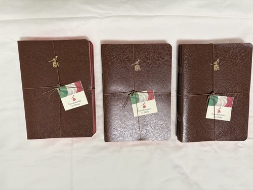 Set of 6 Bieffe Handmade in Italy Notebooks Lined 5.5x8 Brown | eBay