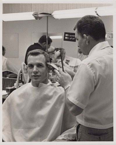 Apollo 9 | RARE NASA 1969 Scott McDivitt Haircut Pre-Launch Astronauts ...