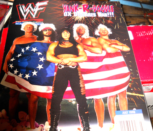 3 LOT VINTAGE JULY 1998 WWF MAGAZINES YANK R DOODLE CHYNA STONE COLD ...