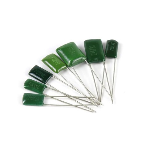 1nF-220nF 100V Mylar Polyester Film Capacitor ±5% Lead Spacing 5mm 10 ...