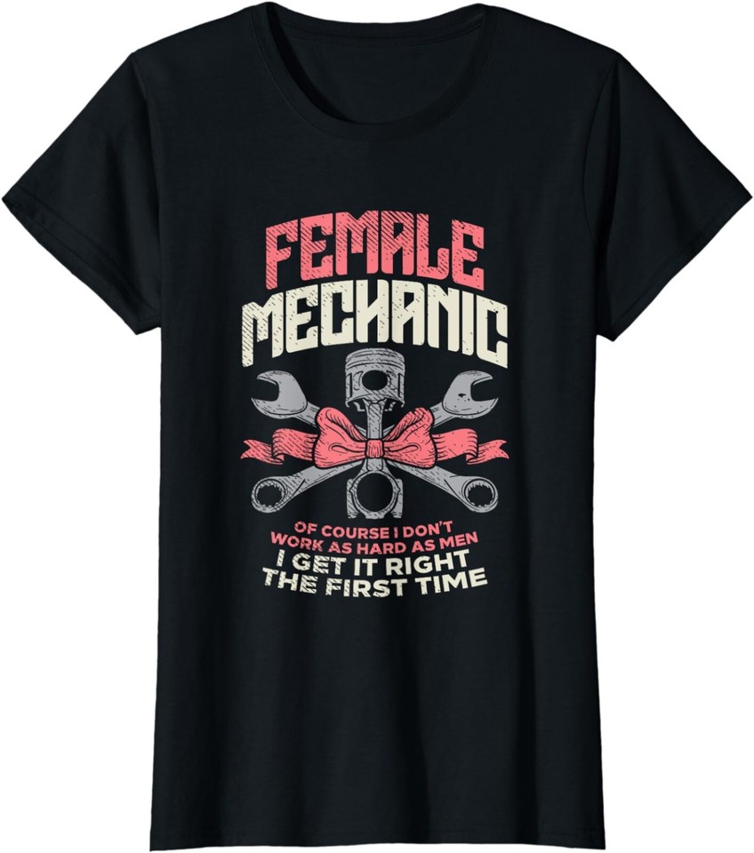 NEW! Female Mechanic Car Auto Girl Diesel Garage Wife Girlfriend T ...
