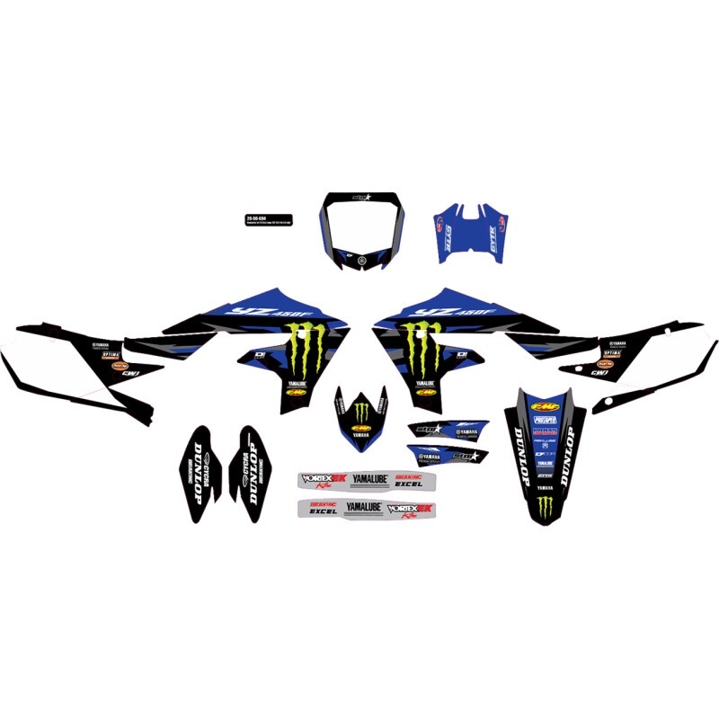 DCOR - 20-50-604 - Star Racing Monster Energy Complete Graphics Kit ...