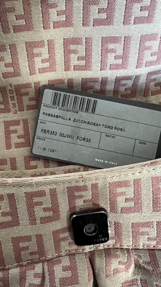 passaspalla zucch rosa toro rosa - Pink Fendi Zucca Monogrammed ...