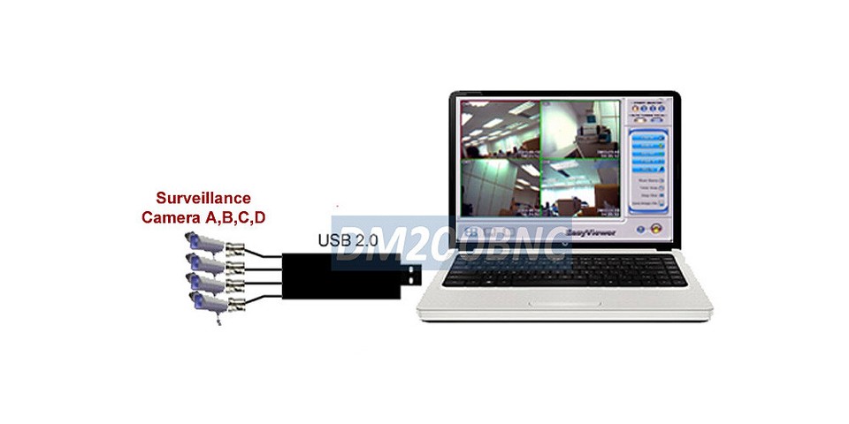 4-Channel BNC/RCA To USB Converter DVR Adapter Camera Video Switcher | eBay