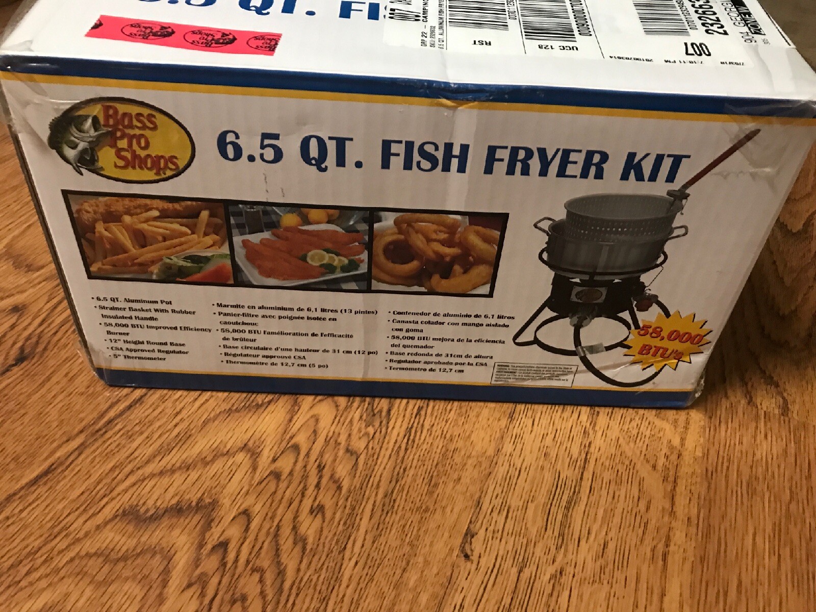 6.5 QT Outdoor Fish Fryer Kit Bass Pro Shops Aluminum Pot | eBay