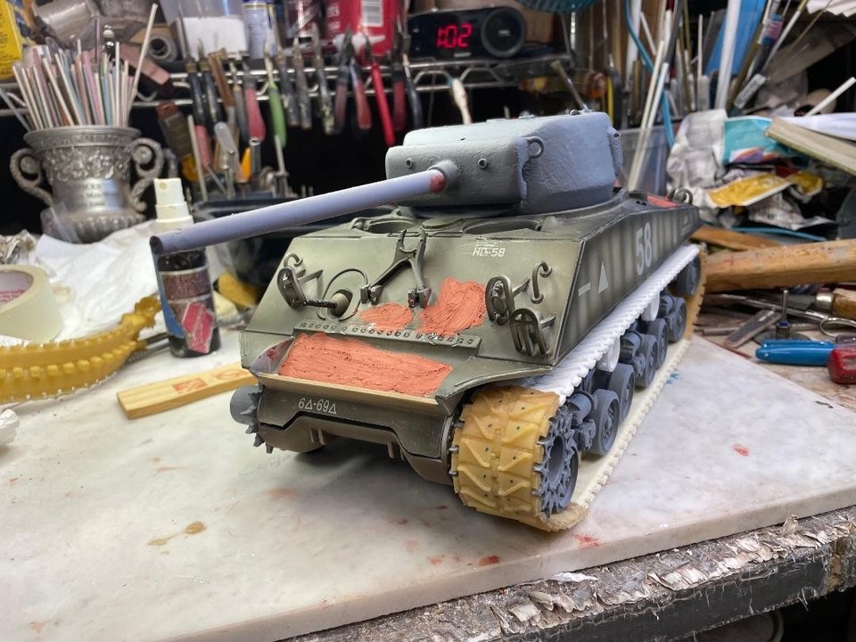 1/18 Scale Blackjack Iwo Jima Pacific Sherman Tank | eBay