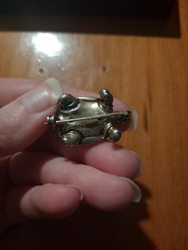 Heavy Sterling Silver Saturno Red Enamel Tortoise Pin Made In Italy | eBay