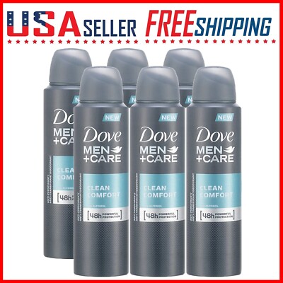 Dove Spray Men+Care Clean Comfort Antiperspirant Deodorant Spray 150ml ...