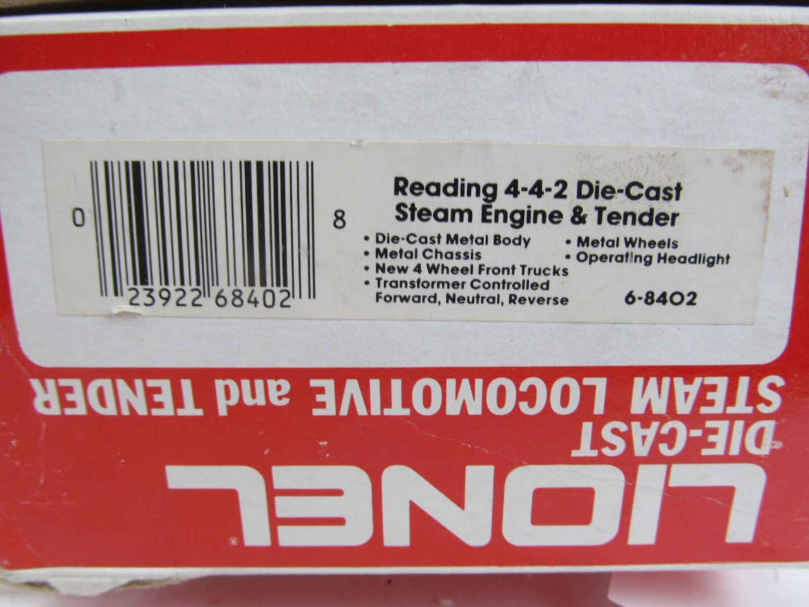 Lionel Trains 6-8402 Reading 4-4-2 Steam Locomotive Engine & Tender ...