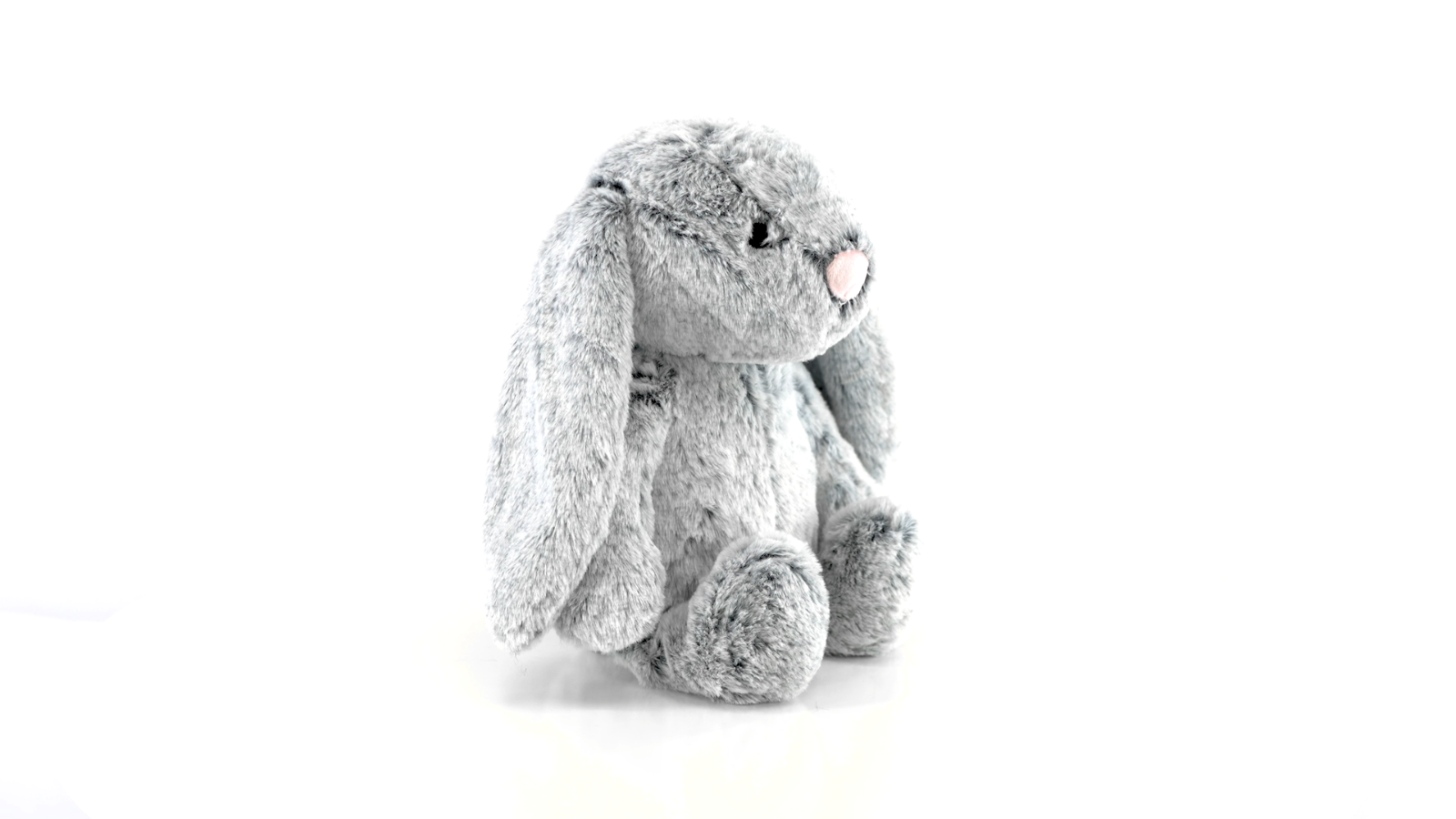 10” Grey Bunny Plush Stuffed Soft Cuddly Teddy Rabbit Pet Farm Animal ...