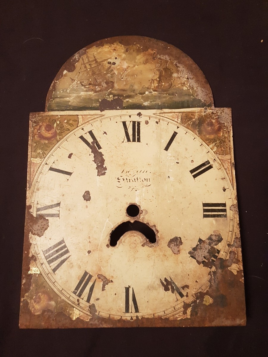 Antique Clock Face With Hands