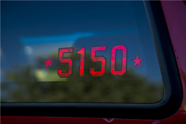 Official 5150 Red Holographic Prism Guitar Decal Sticker Set EVH Eddie ...