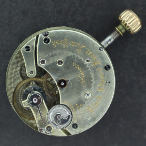 Antique Black Starr by Meylan Hunter Pocket Watch Movement High Grade ...