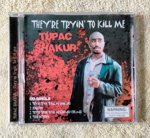 2Pac TUPAC They're Tryn' To Kill Me AIM 7002 CD 4-Track EP/Single ...