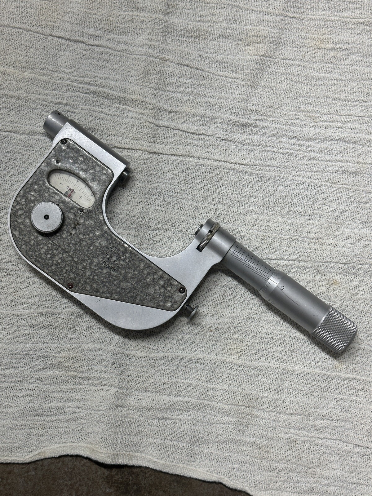 FOWLER / VIS 1-2” .0001” INDICATING MICROMETER COMPARATOR Machinist ...