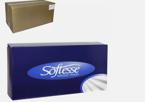 MANSIZE SOFT WHITE FACIAL FAMILY 2PLY TISSUE C FOLD JOBLOT DEAL 24 / 48 ...