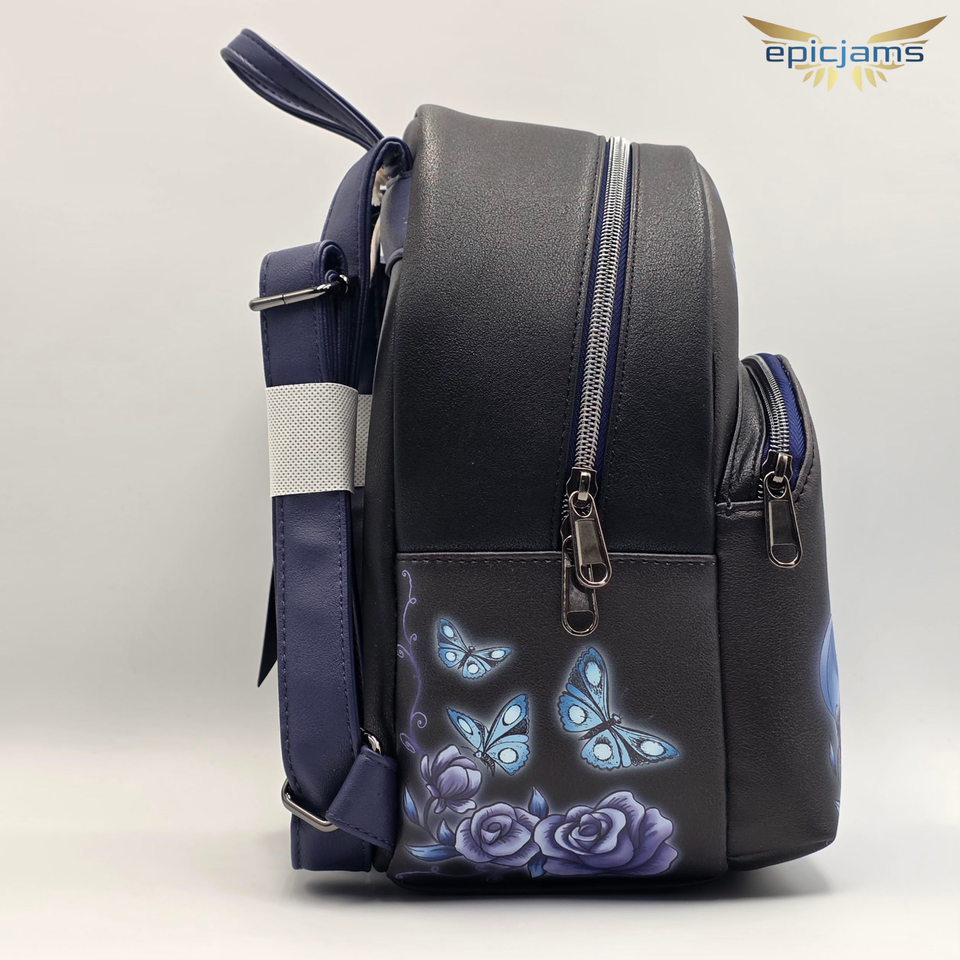 Loungefly Tim Burton's Corpse Bride Emily Butterfly Floral Black Mini ...