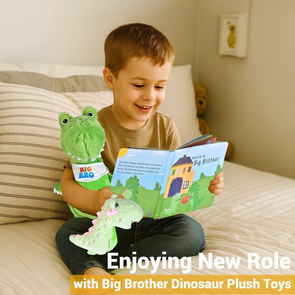 Big Brother Gift for Boy for Older Siblings of New Baby Includes Plush ...
