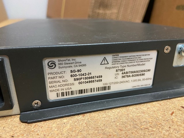 ShoreTel Shoregear 90 Voice Switch Sg-90 Unresponsive for sale online ...