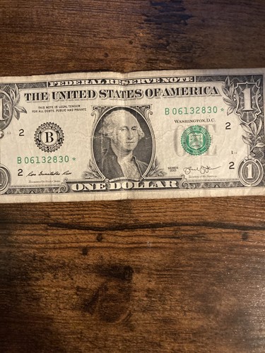 2013 - $1 Dollar Duplicate B Series Error Star Note - Rare Bill! | eBay