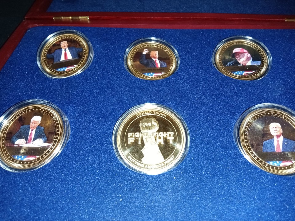 Donald Trump 2024 Presidential gold commemorative coins- full set for ...