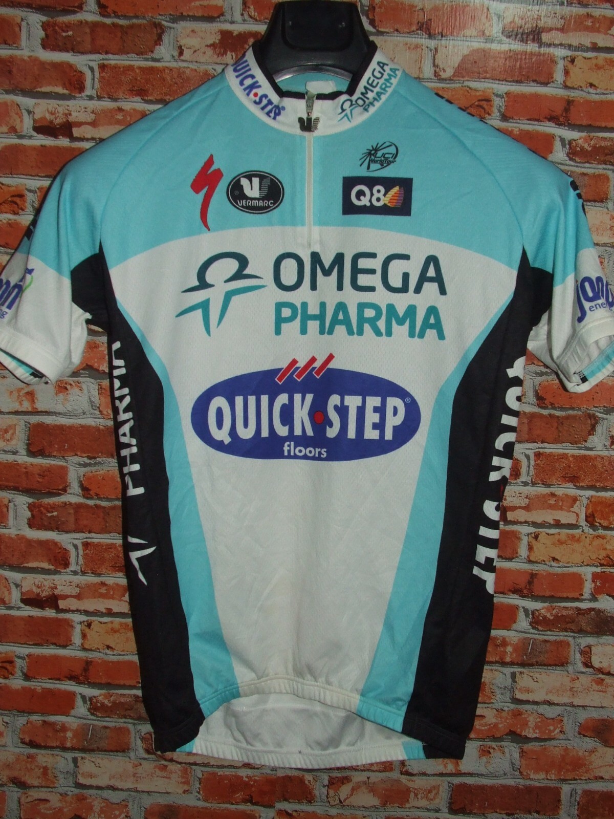 Omega Pharma VERMARC Bike Cycling Jersey Shirt Maillot Cyclism Size M ...