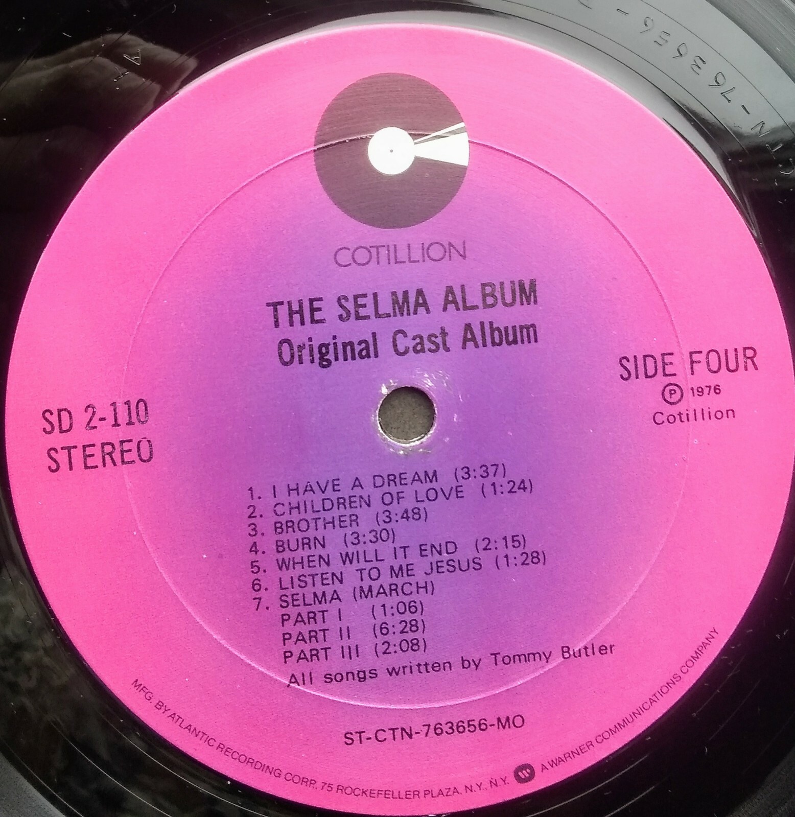 'The SELMA Album' Orig Cast 2X LP Cotillion SD 2-110 Stereo 1976 GF MLK ...