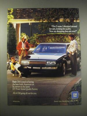 1990 GM General Motors Ad - For 5 years, I shopped around for cars | eBay