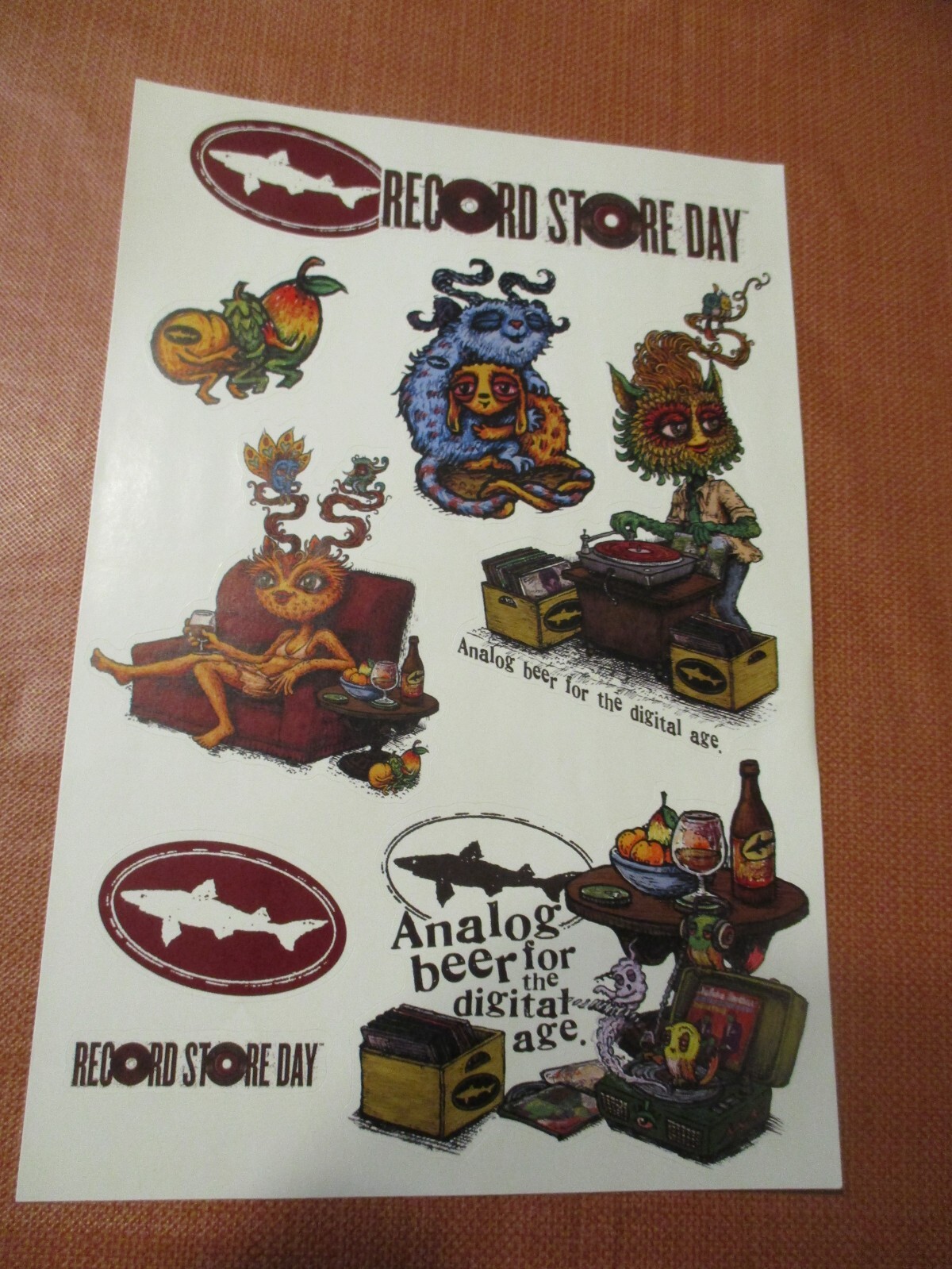 Dogfish Head 2018 Record Store Day Sticker Sheet (8 Stickers)-New-Marq ...