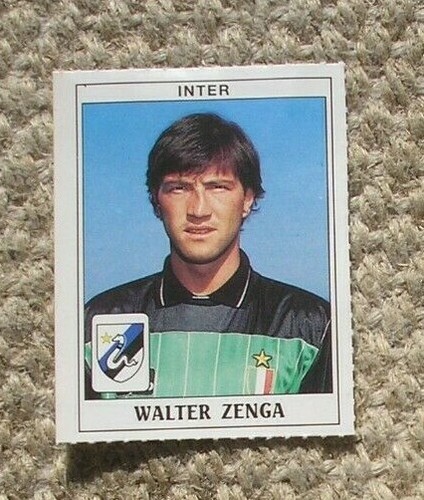 WALTER ZENGA INTER MILAN 1989-90 CALCIATORI PANINI SOCCER CARD # 156 ...
