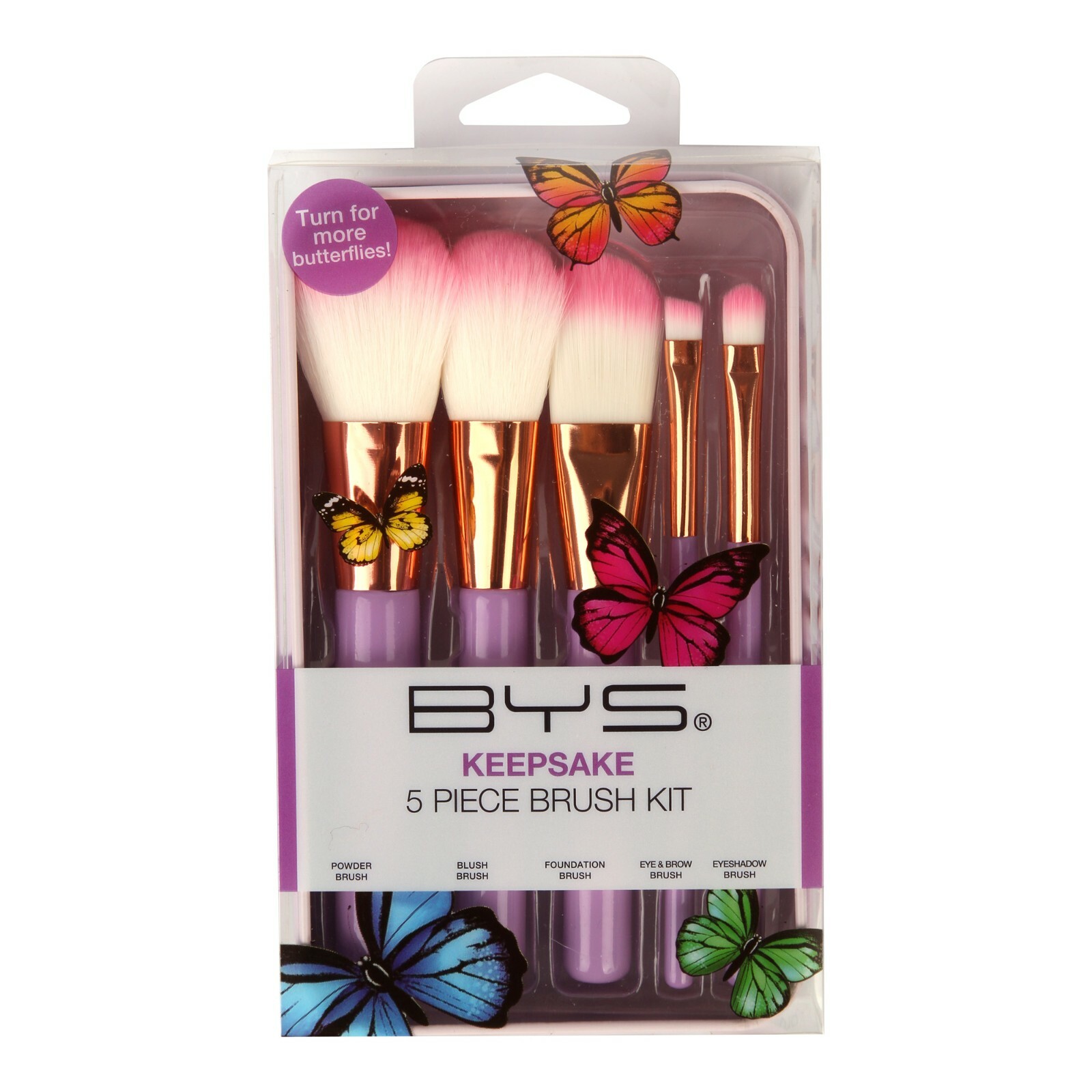 BYS Makeup Brushes in Keepsake Tin Butterfly | eBay