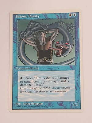 MTG Psionic Entity (4th Edition/Blue/R) - BGM | eBay