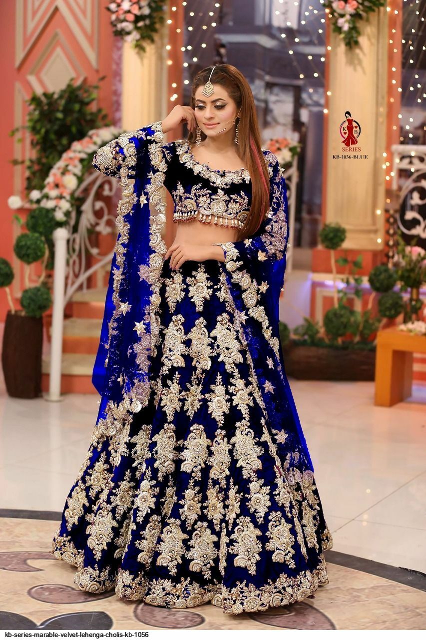 Royal Blue Indian Wedding Dresses