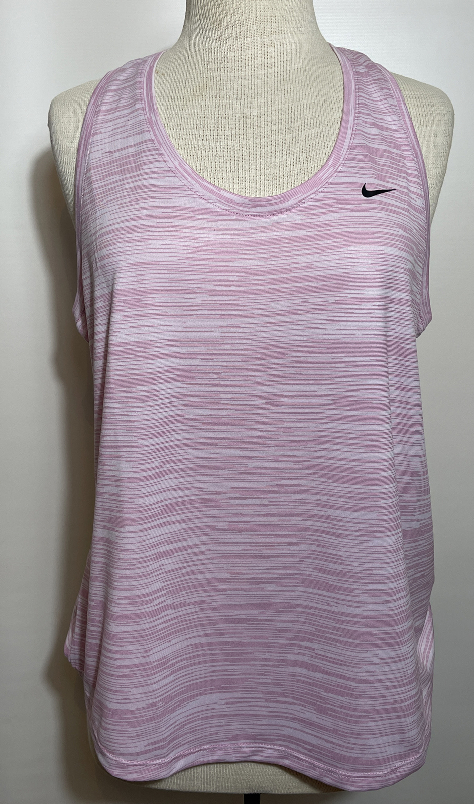 NIKE Women’s L Racerback Tee Pink Athletic | eBay