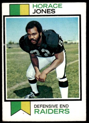 1973 TOPPS HORACE JONES 3 RC OAKLAND RAIDERS #261 | eBay