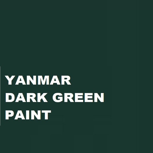 YANMAR DIGGER DARK GREEN PAINT Machinery Enamel 1 Ltr Paint Brush ...