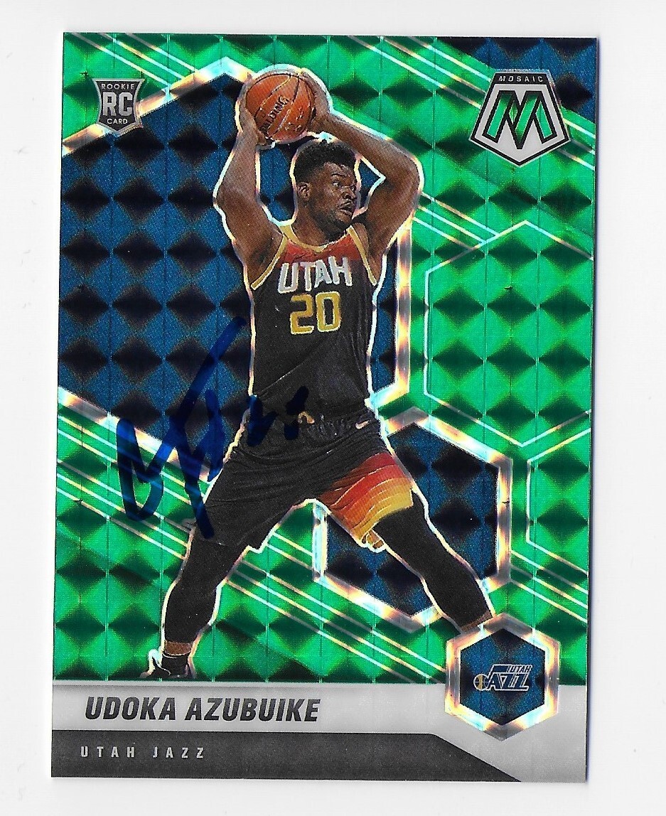 2020-21 MOSAIC UDOKA AZUBUIKE JAZZ CELTICS AUTOGRAPHED SIGNED ...