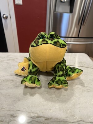 Ganz Webkinz GREEN SPOTTED BULLFROG FROG 6" Stuffed Animal - No Code | eBay