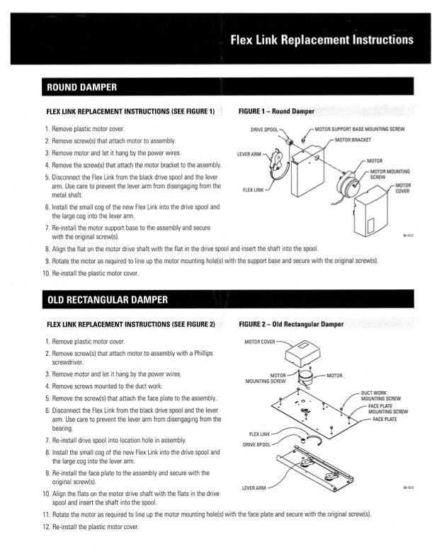Flexible Damper Belt Link for 38600L Synchron Replacement Spring Return ...