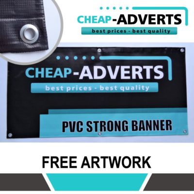 PVC VINYL BANNERS, 6ft x 2ft FREE DESIGN HANGING BANNER OUTDOOR, SIGN ...