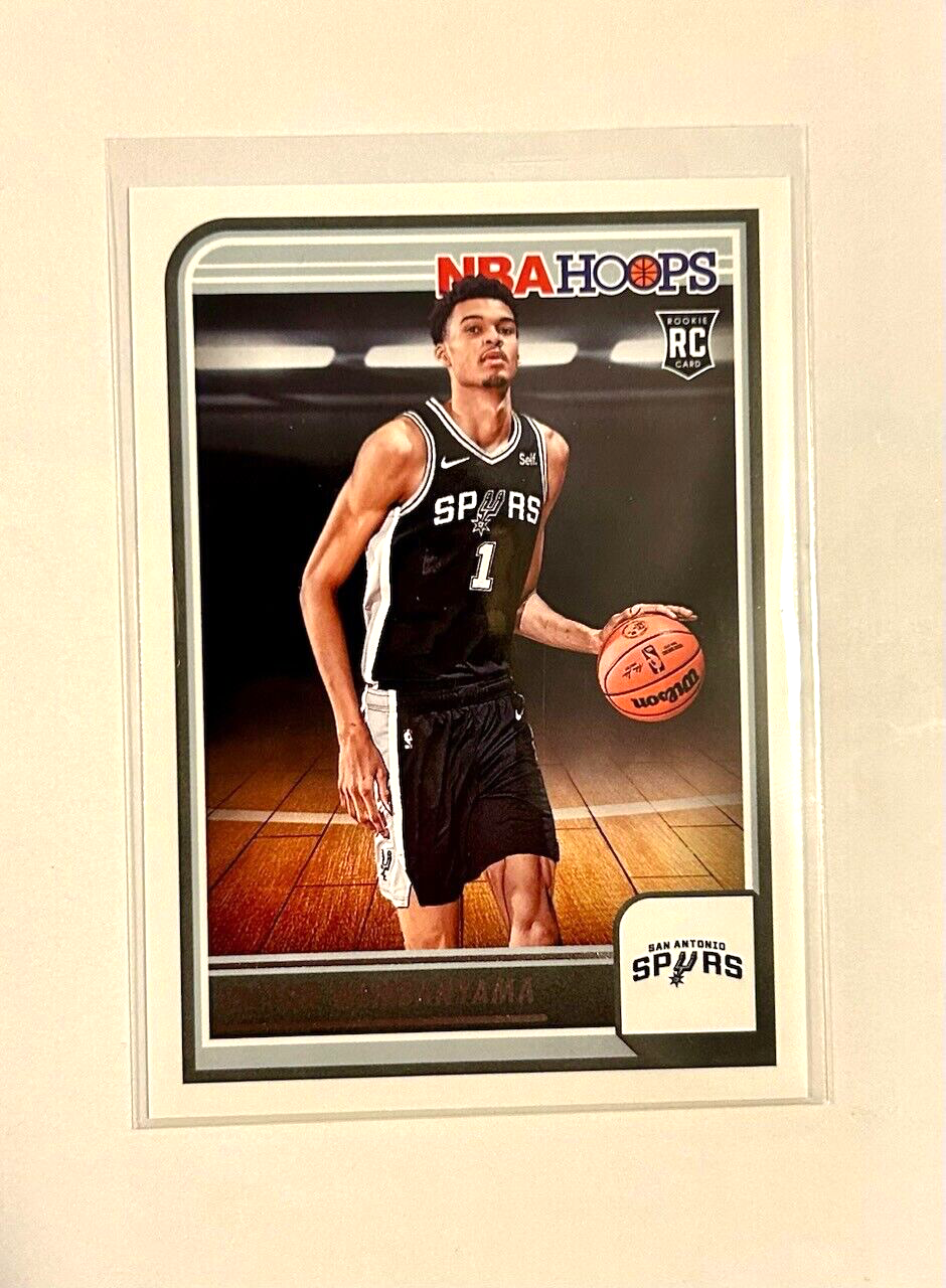 Victor Wembanyama 2023-24 NBA Hoops Rookie Card #277 San Antonio Spurs ...