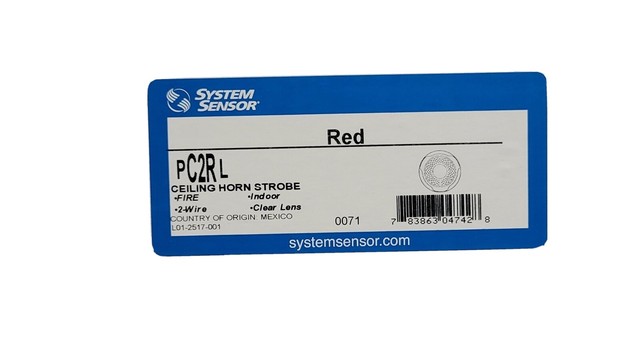 System Sensor Pc2rl Ceiling Mount Horn Strobe . for sale online | eBay