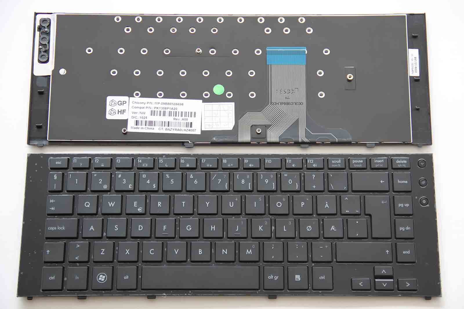 Durable For HP Probook 5310m Laptop Keyboard Norwegian Norsk Tastatur ...