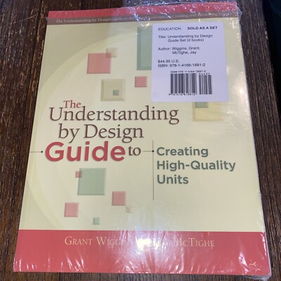Understanding by Design Guide Set by Jay McTighe and Grant Wiggins NEW SEALED 9781416618812| eBay